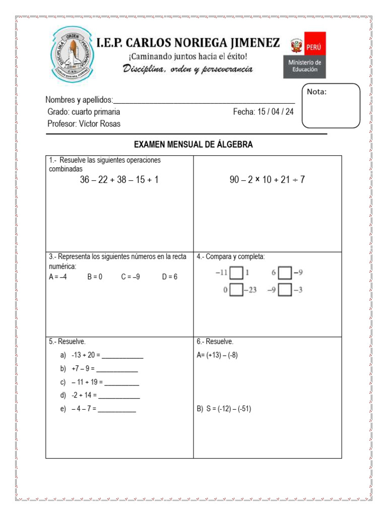 Algebra | PDF | Métodos y materiales de enseñanza