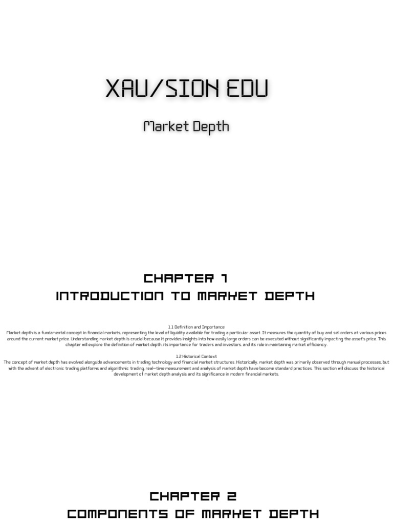 Market Depth | PDF | Market Liquidity | Market (Economics)