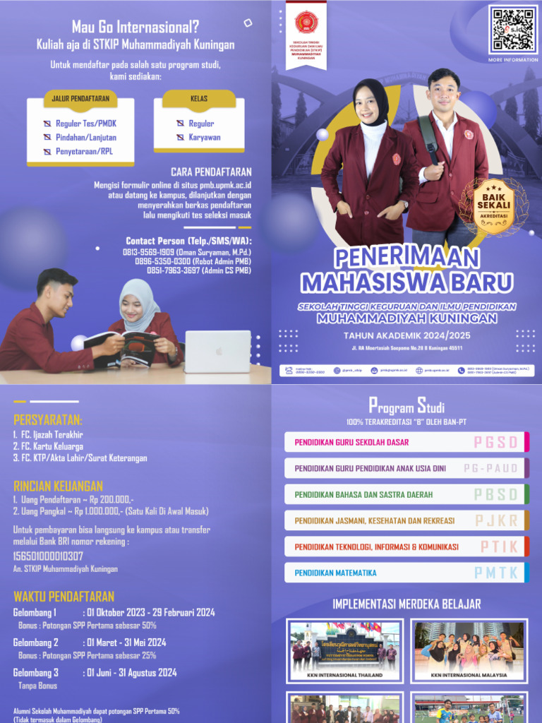 Brosur PMB STKIPMKNG TA 2024-2025 | PDF