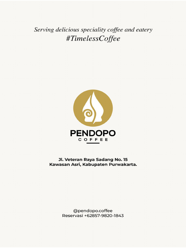 Pendopo Menu. | PDF
