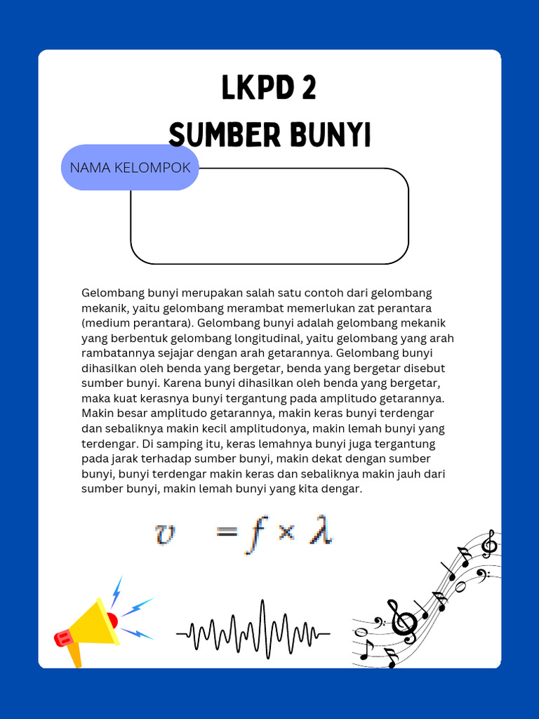 LKPD 2 Bunyi | PDF