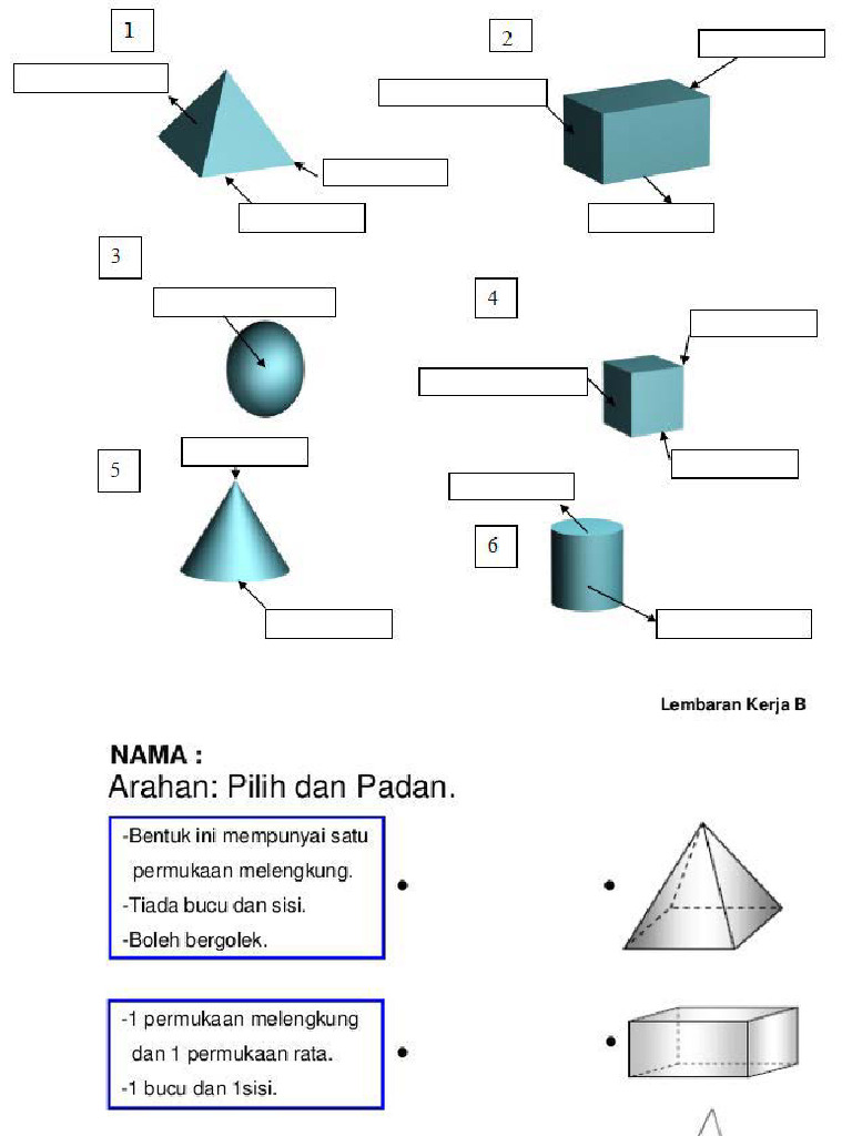 Latihan Bentuk Tiga Dimensi | PDF