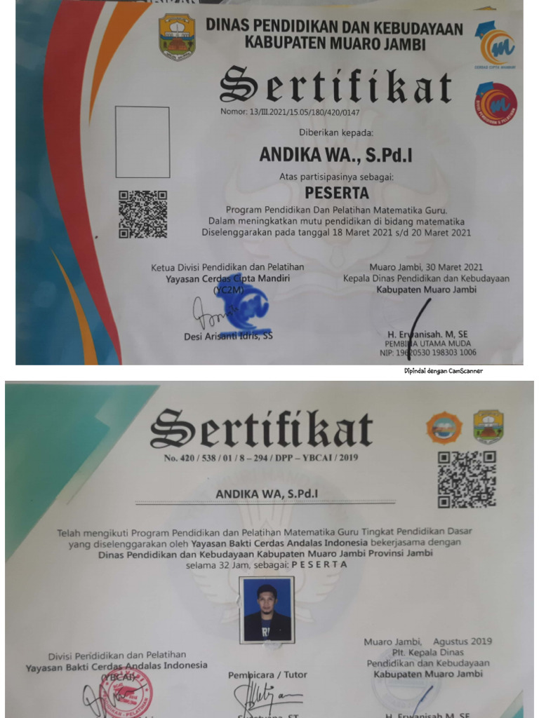 Sertipikat Pendidik | PDF