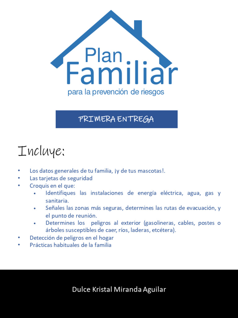 Plan Familiar de Prevención de Riesgos | PDF | Estufa | Residuos