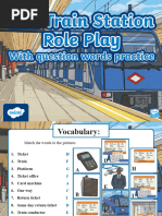 Train Station Vocabulary and Examples | PDF | Baggage | Railroad Car