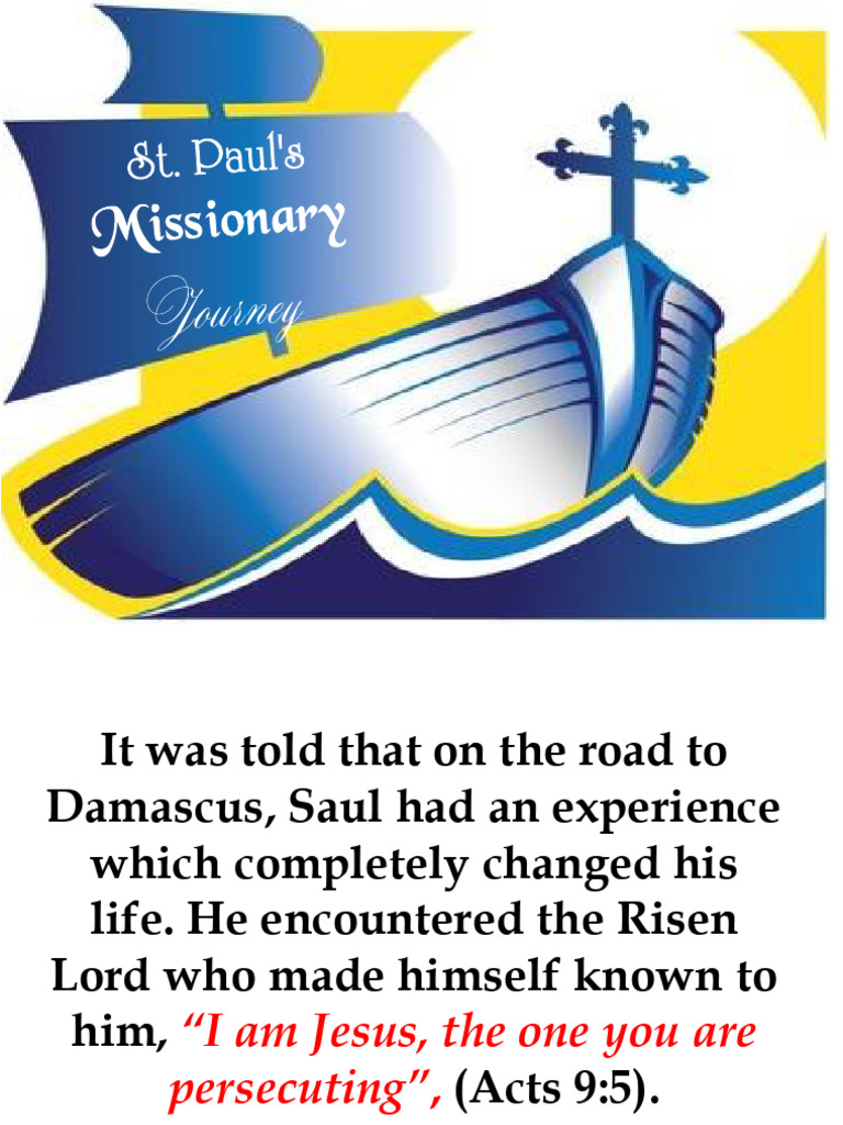 St. Paul's Missionary Journeys Overview | PDF | Paul The Apostle ...
