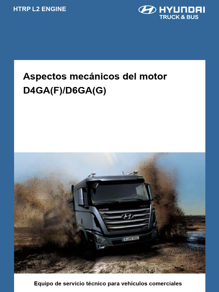 5 - L2 D4GA (F) D6GA (G) Motor Mecánico Motor | PDF | Inyección de ...