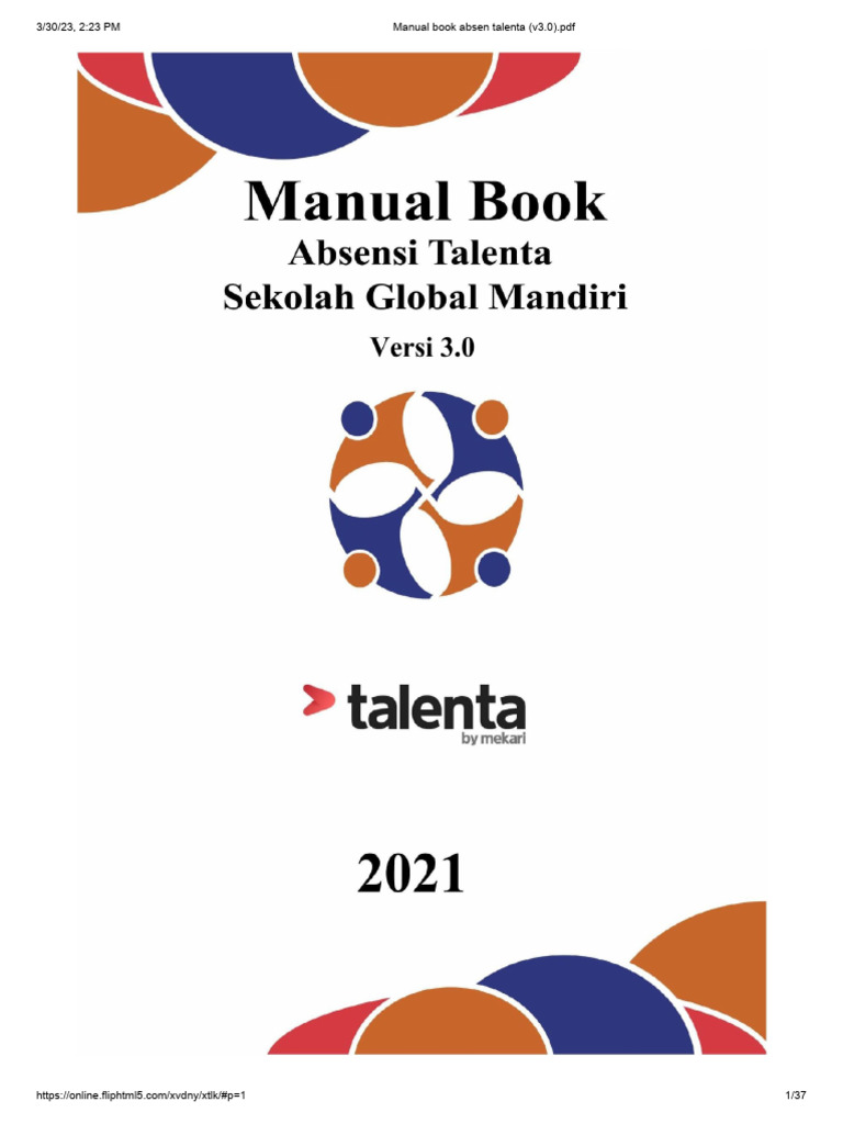 Manual Book Absen Talenta (v3.0) | PDF