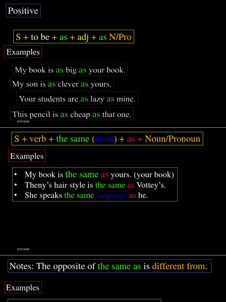 Comparative and Superlative Structures | PDF