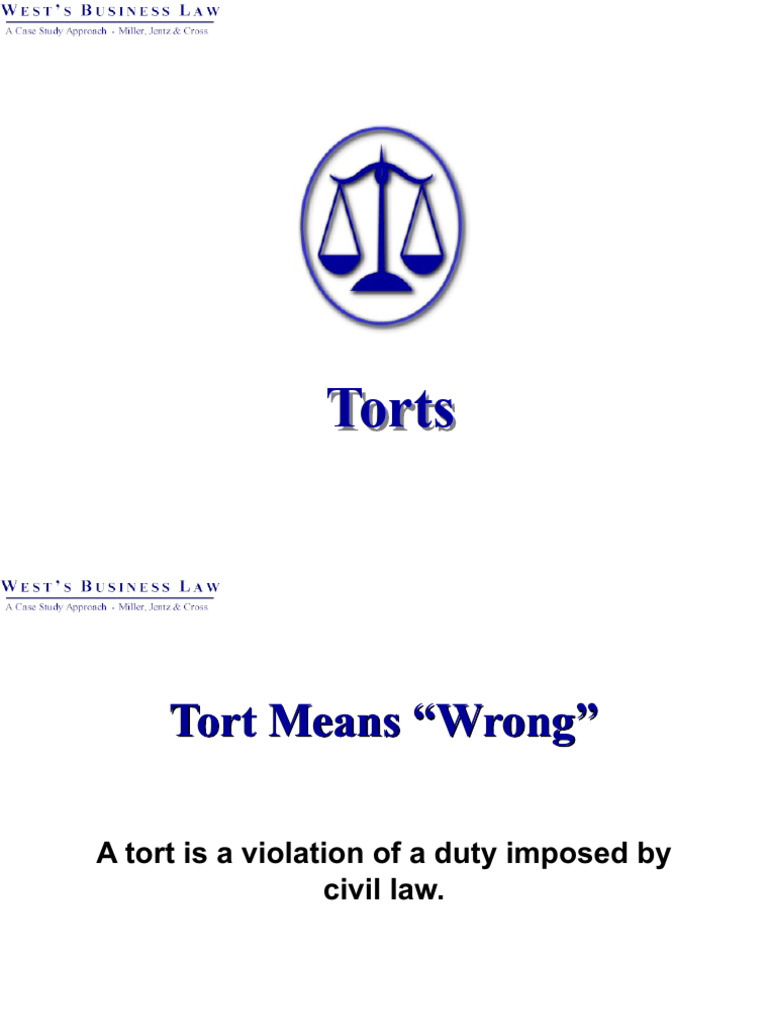 Week 2 Tort | PDF | Tort | Defamation