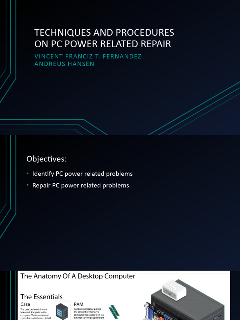 ICT Presentation | PDF | Personal Computers | Booting