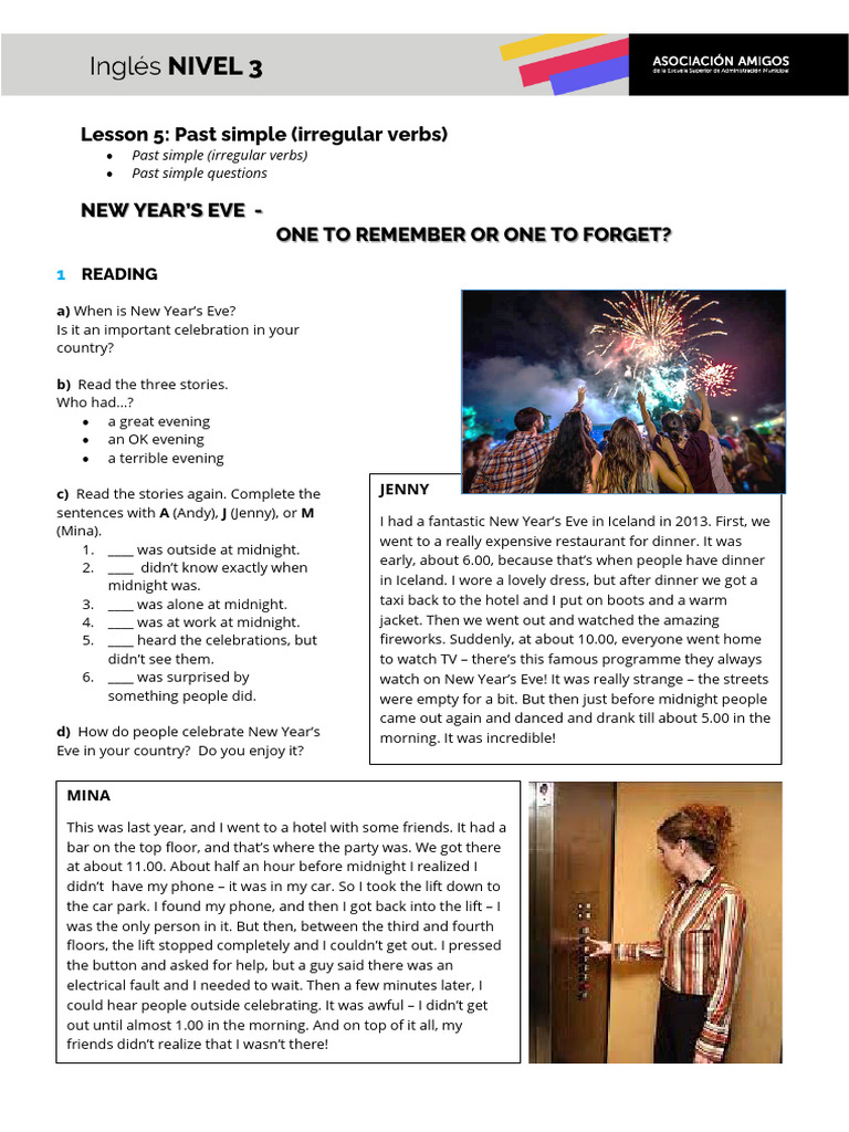 LEVEL 3 - LESSON 5 - 2023 | PDF