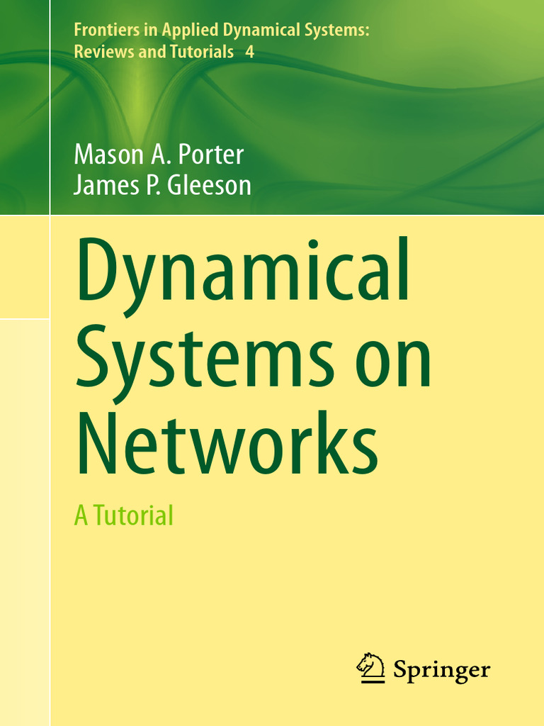 2016 Book DynamicalSystemsOnNetworks | PDF | Partial Differential ...