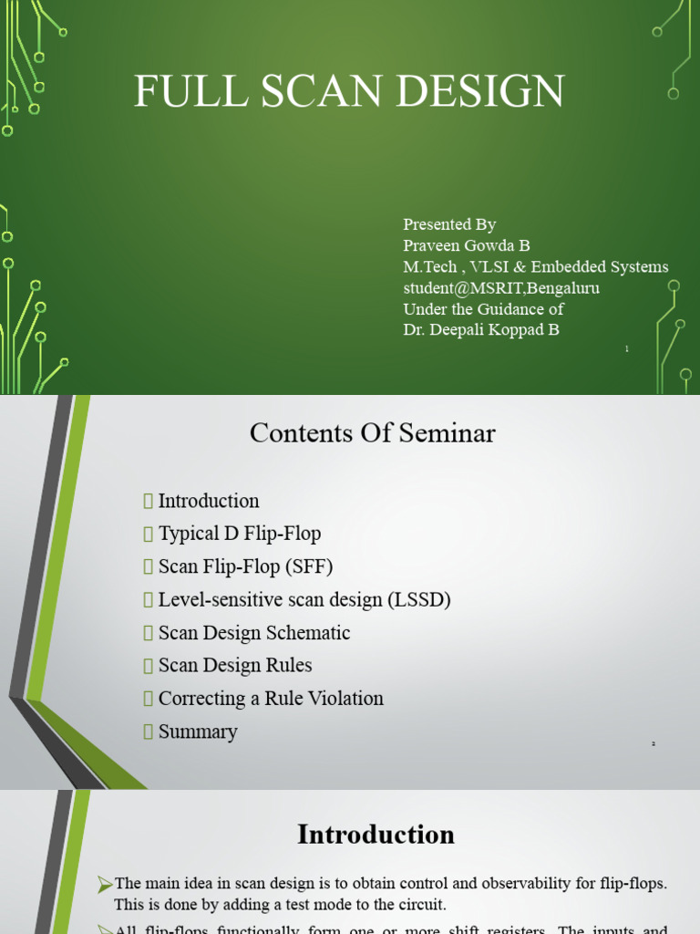 Scan Design in VLSI Systems | PDF | Electrical Circuits | Electronic Design