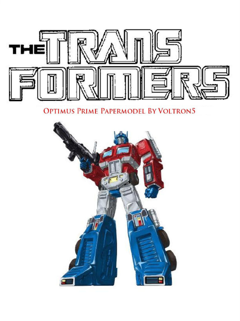 45cm Optimus Prime Papermodel | PDF