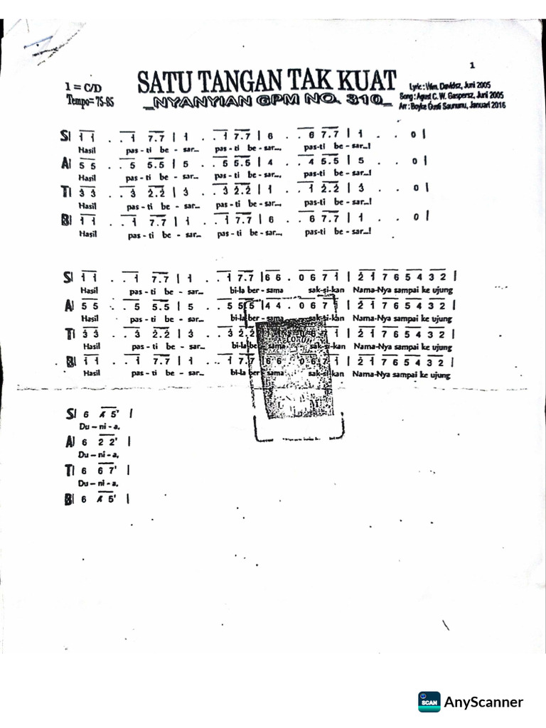 Satu Tangan Tak Kuat | PDF