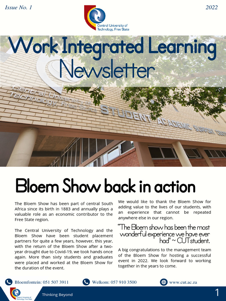 Newsletter: Work Integrated Learning | PDF | Learning | Curriculum