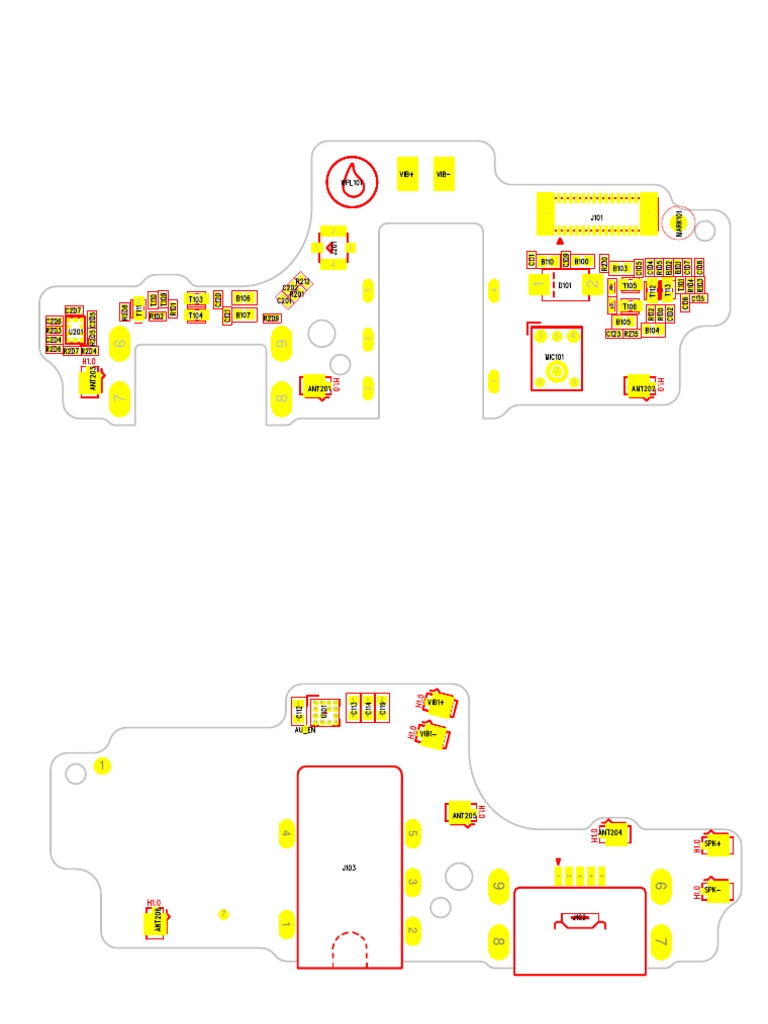 Tecno KC1h H6111 - SUB - PCB - 1 - V1.1 - Placement | PDF