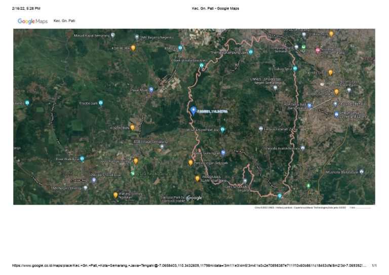 Kec. Gn. Pati - Google Maps | PDF