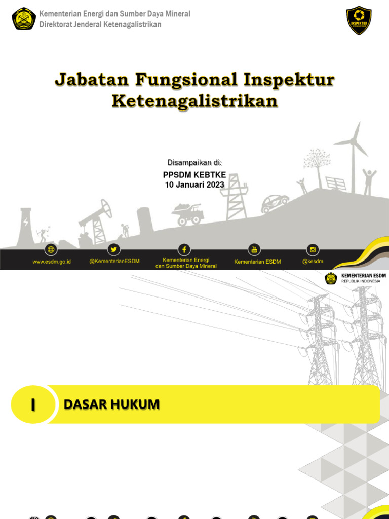 Peran Inspektur Ketenagalistrikan | PDF