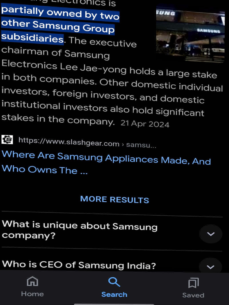Samsung's Ownership and History | PDF | Samsung | Economies