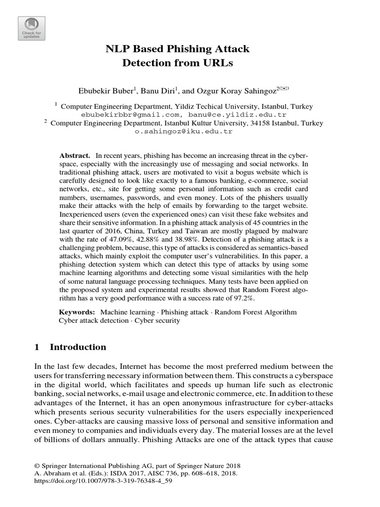 NLPBasedPhishingAttack | PDF | Phishing | Domain Name