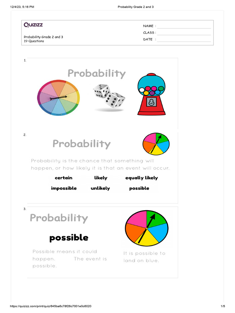 Probability explanation | PDF | Odds | Probability
