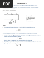 Exp 4 - Galvanometer Resistance - Half Deflection Method | PDF | Electromagnetism | Electricity