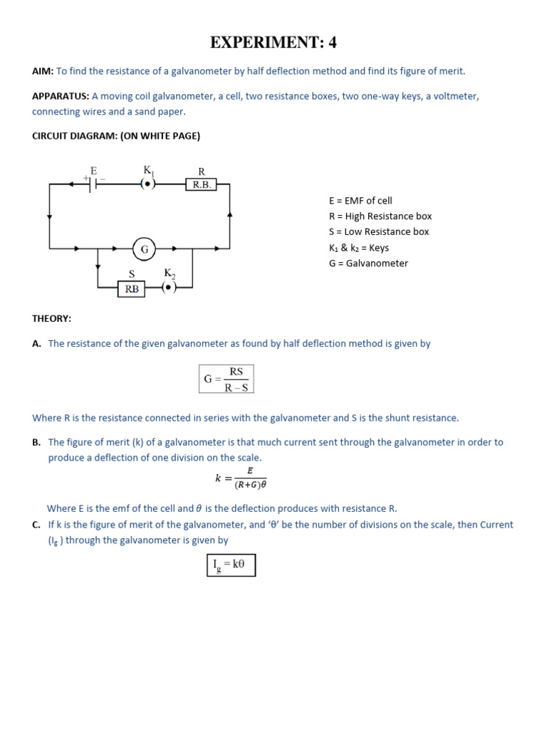 Experiment 4 | PDF | Quantity | Electronics