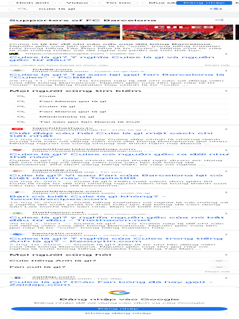 Cule Là Gì - Tìm Trên Google | PDF