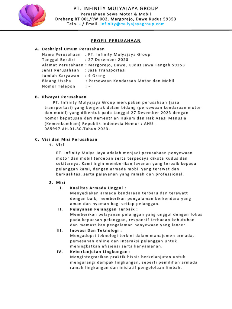 Pt. Infinity Mulyajaya Group | PDF | Carreira e Crescimento | Ciências ...