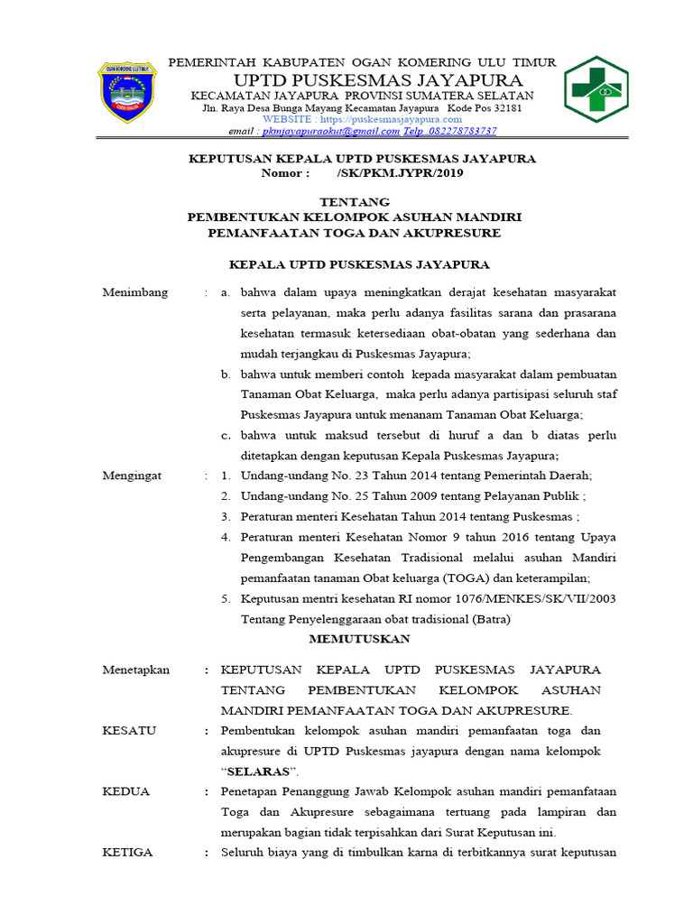 SK Kelompok Toga | PDF