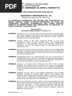 Barangay Videoke Regulation Ordinance | PDF | Public Law | Government