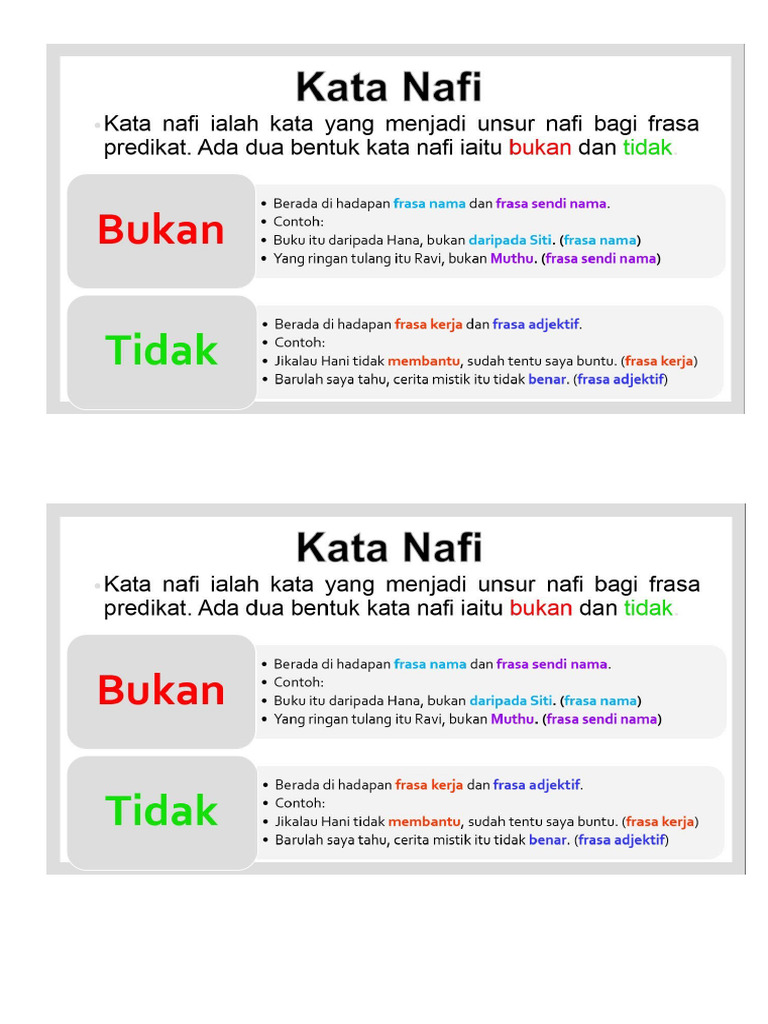 KATA NAFI | PDF