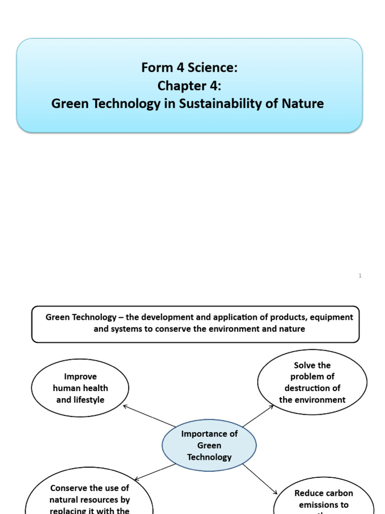 Green Technology for Sustainable Living | PDF | Waste | Climate Change