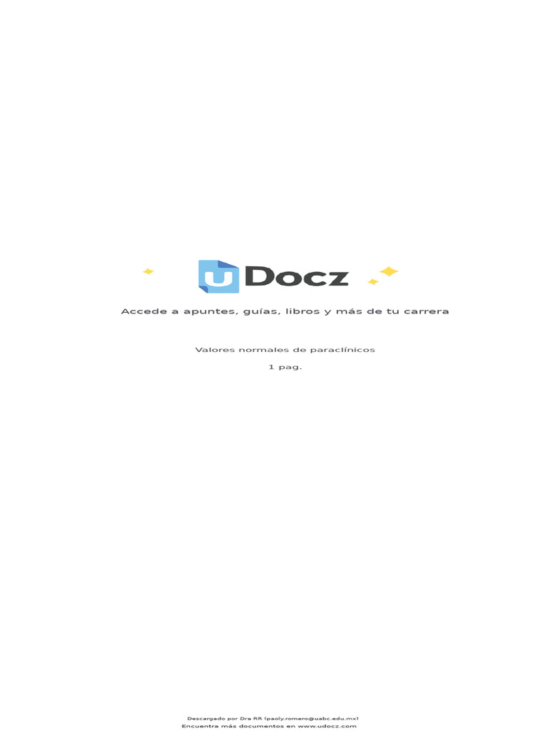 Valores Normales Gui 300349 Downloadable 1025865 | PDF | Sangre