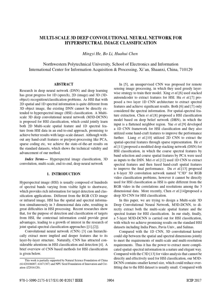 Mingyi He, Bo Li, Huahui Chen: Al. (11) Proposed A Modified Deep ...