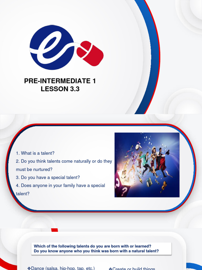 Pre-Inter 1 Lesson 3.3 | PDF | Do It Yourself