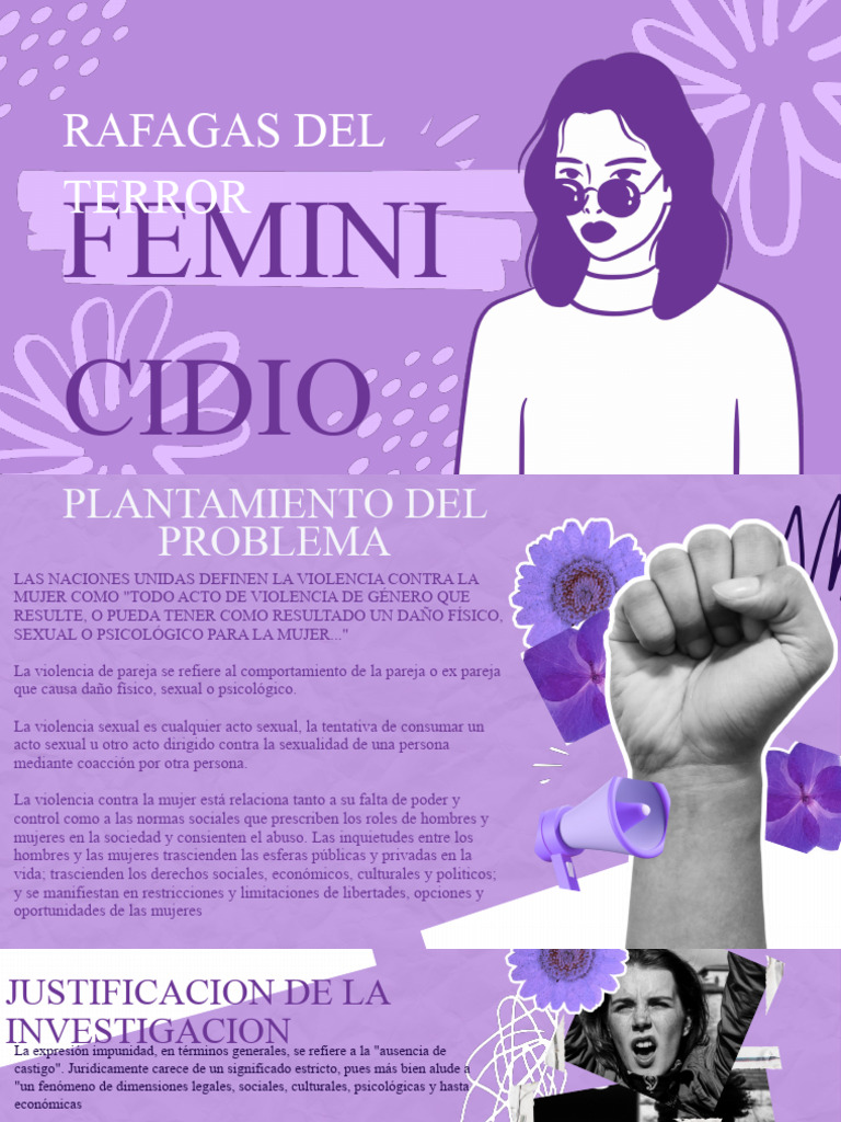 Presentación Orígenes Del Feminismo Moderno Morado | PDF | Violencia ...