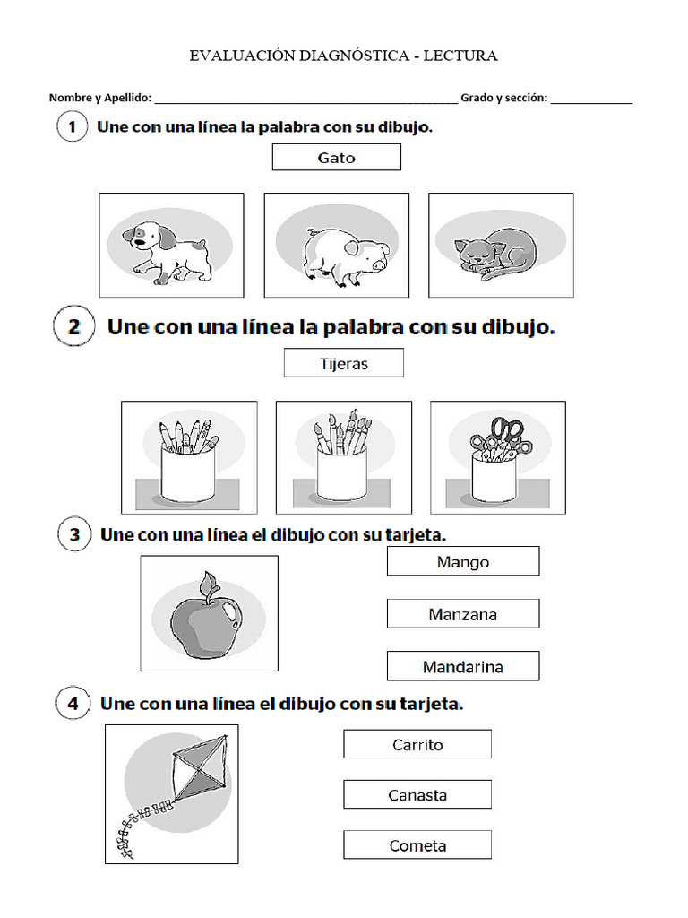EVALUACIÓN DIAGNÓSTICA-lectura | PDF | Hogar, jardinería y bricolaje ...