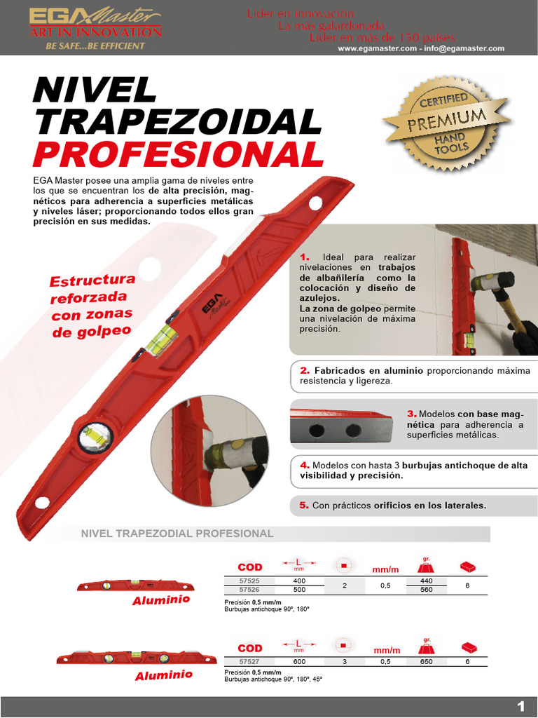niveles-ala-de-avion-ega-master | PDF | Aluminio | Materiales