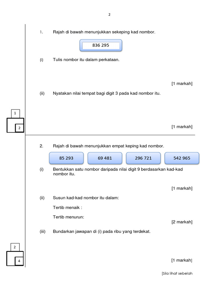 Modul Kecemerlangan Tahun 5 (K2) Set 1 | PDF