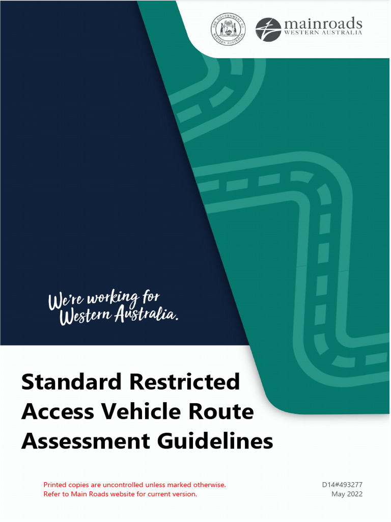 Access Guide Standard Restricted Access Vehicle Rav Route Assessment ...
