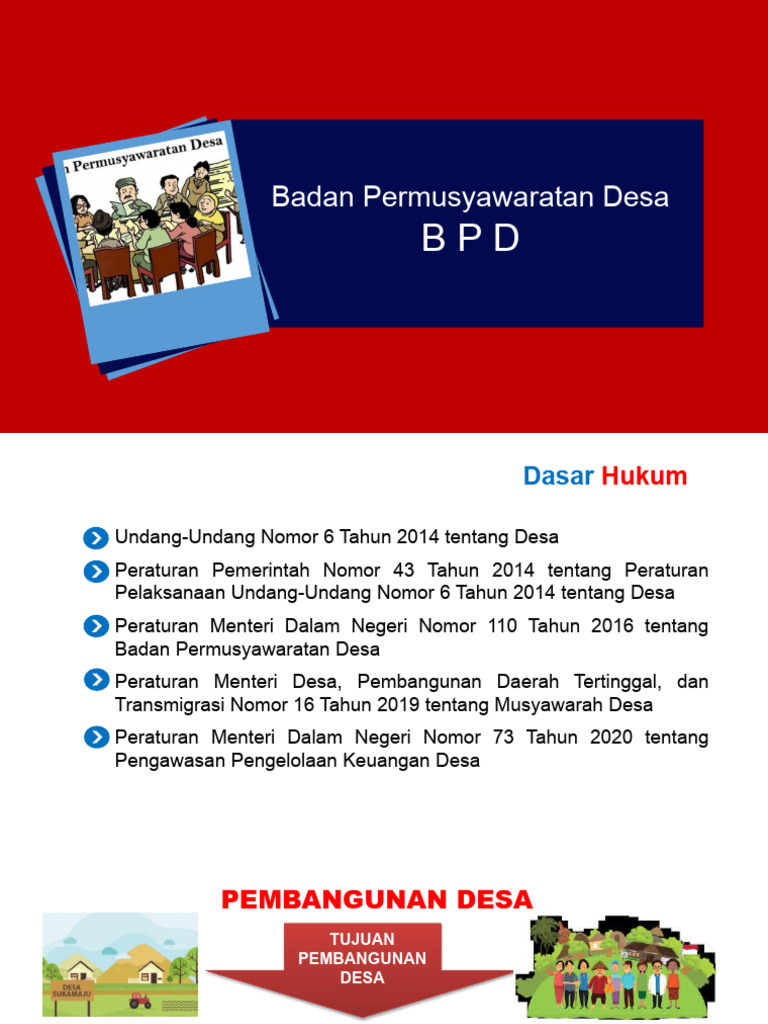Hubungan Kerja BPD Dengan Pemdes Dan Penguatan Kapasitas BPD | PDF