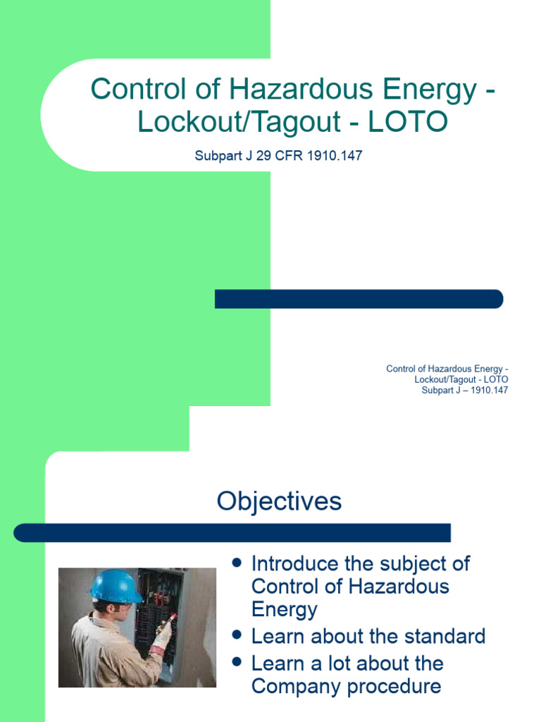 Control of Hazardous Energy | PDF | Business Ethics | Labor