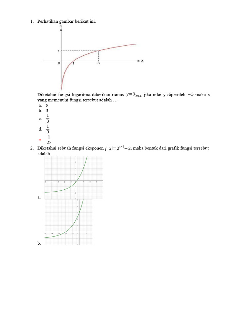 Soal MTK Minat PSAJ 2024 | PDF