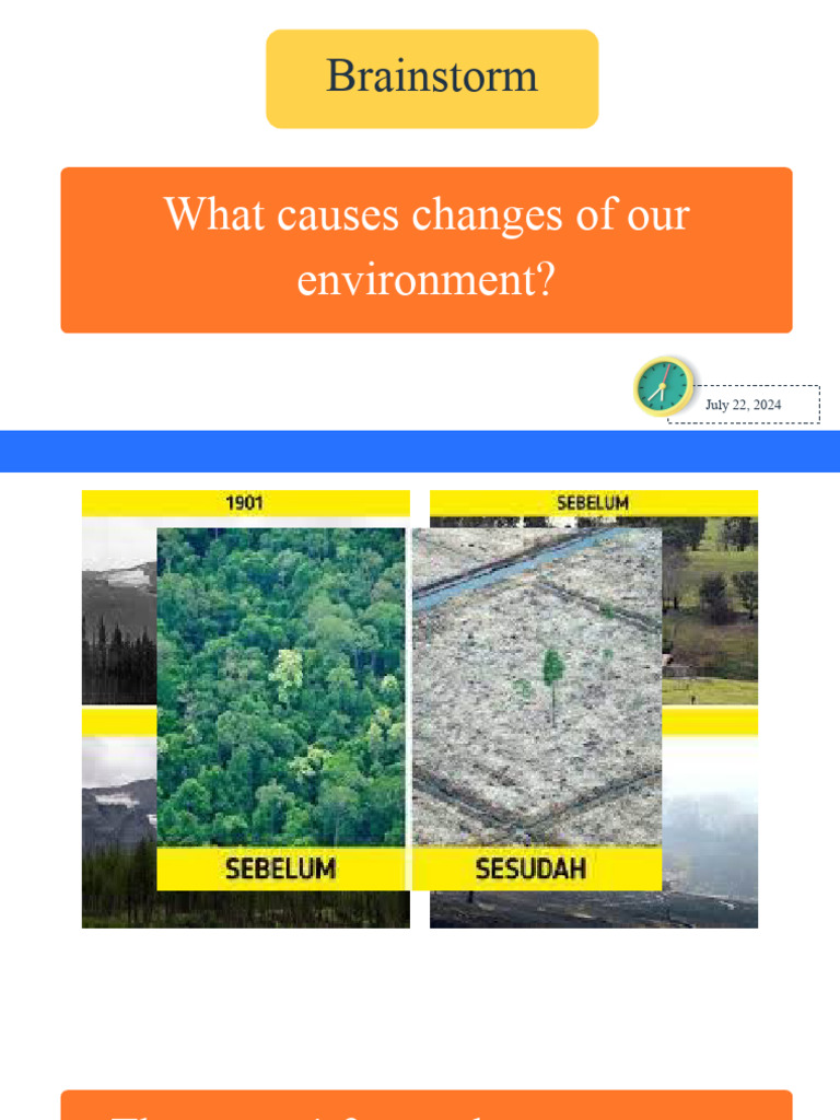 What Causes Changes of Our Environment | PDF