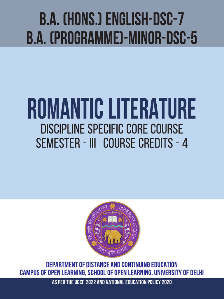 Unit - 1-3 | Download Free PDF | William Blake | Romanticism