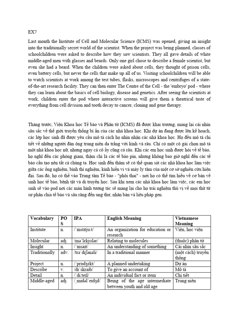 Vocabulary PO S IPA English Meaning Vietnamese Meaning | PDF