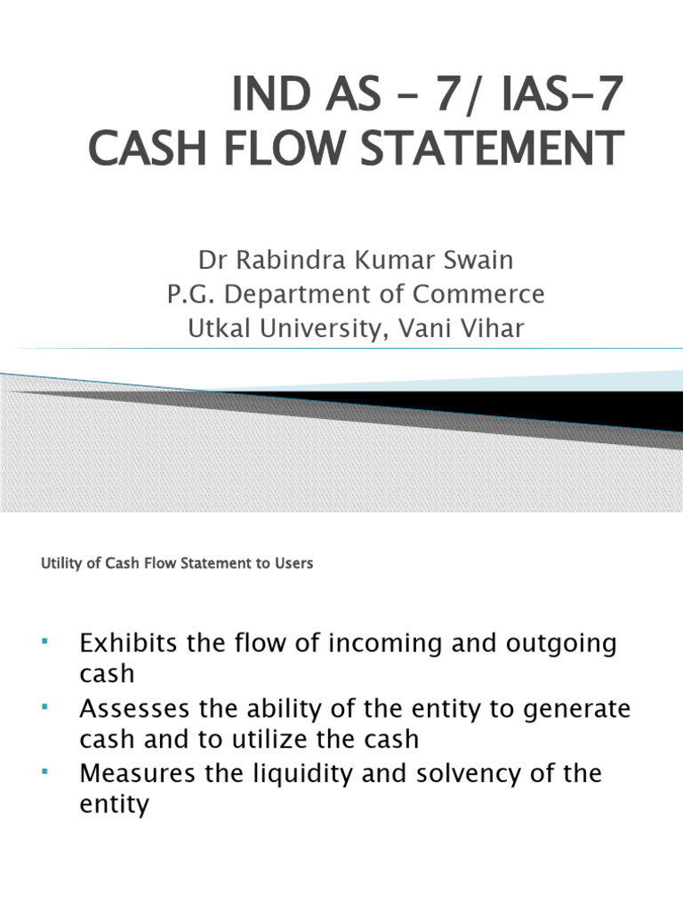 IND As 7 Cash Flow ST | PDF | Cash Flow Statement | Expense